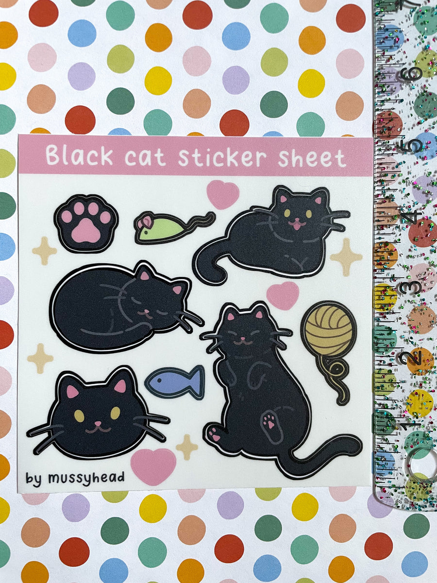 Calico Cat Vinyl Sticker Sheet – mussyhead